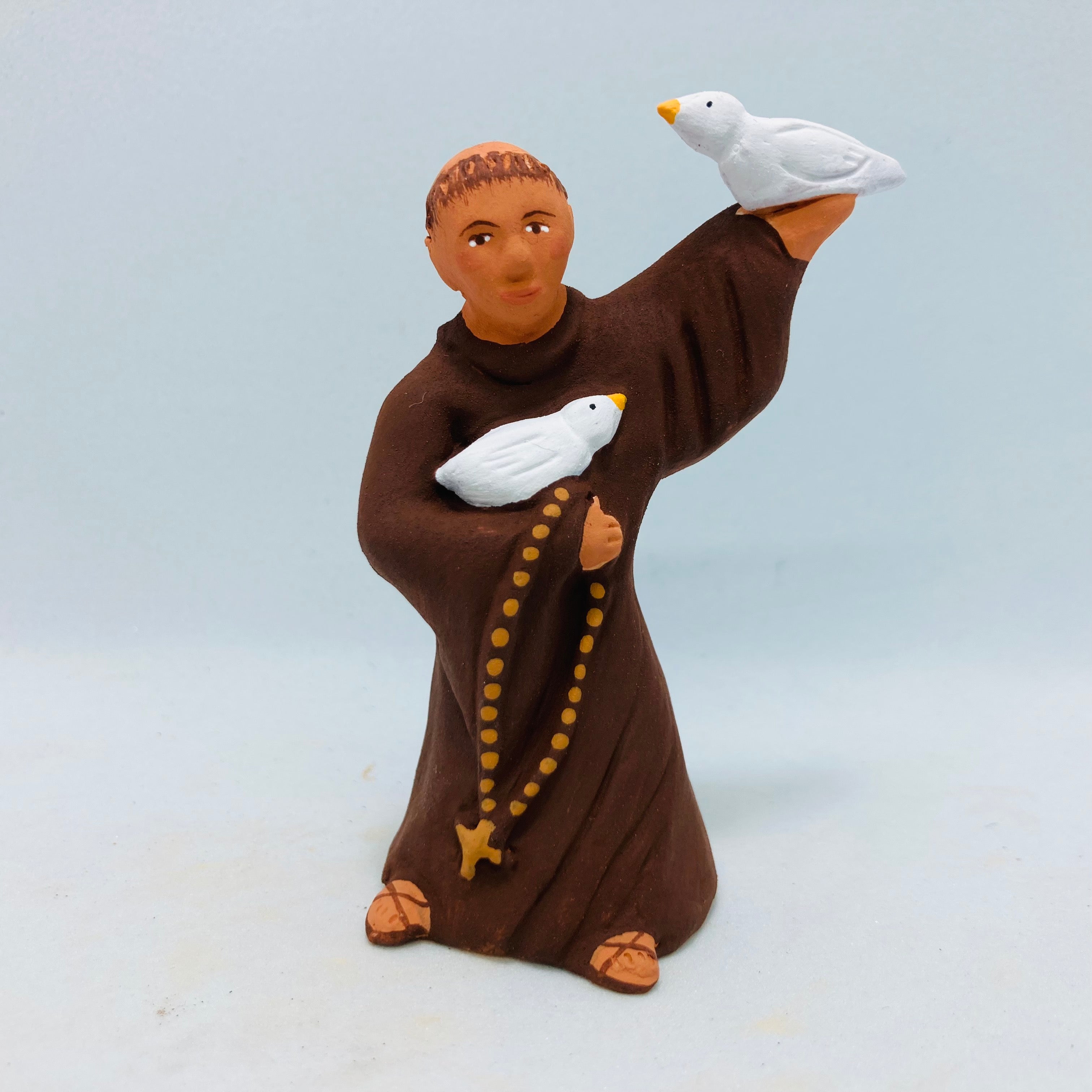 Saint François d'Assise 7 cm – Santons de la Forest