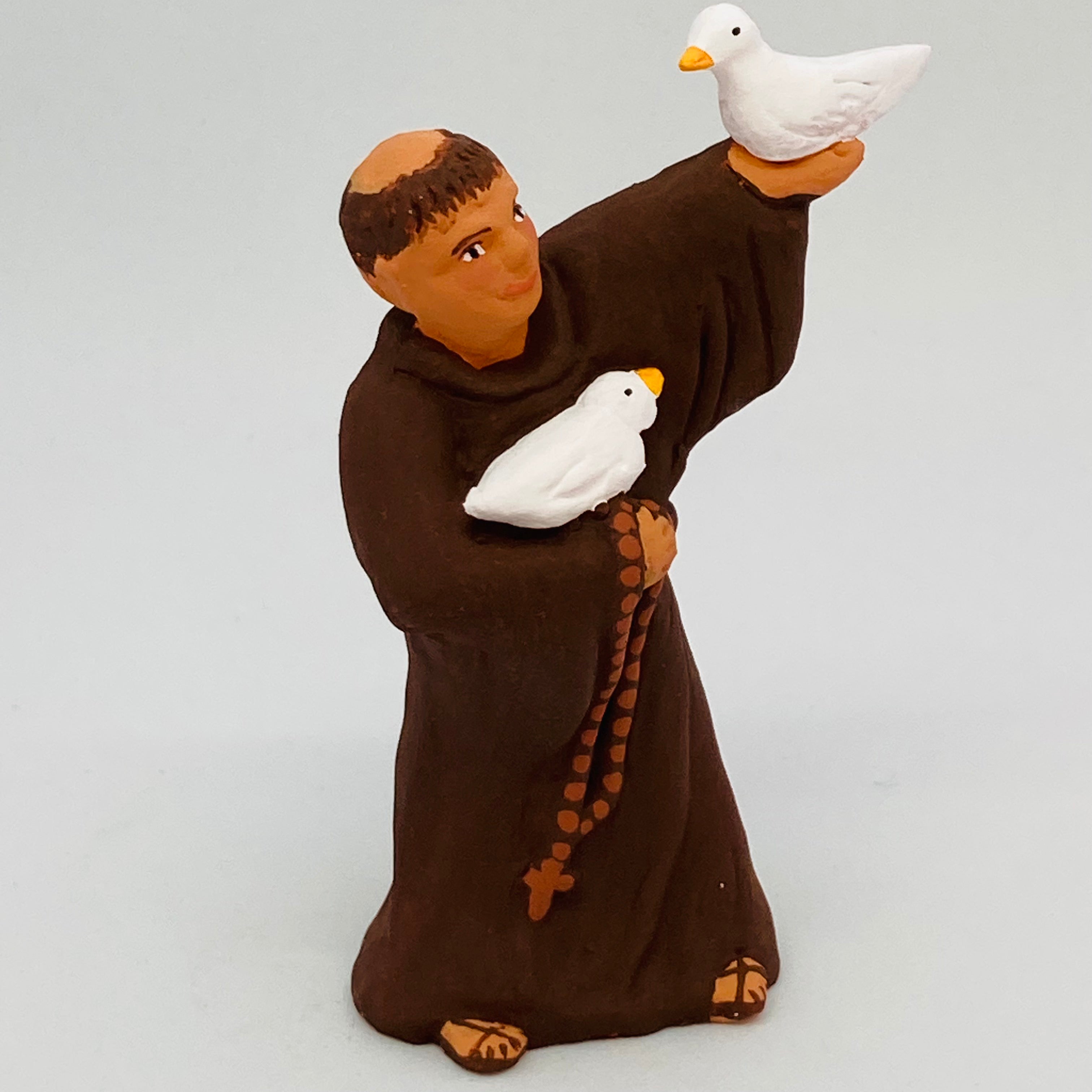 Saint François d'Assises 9 cm – Santons de la Forest