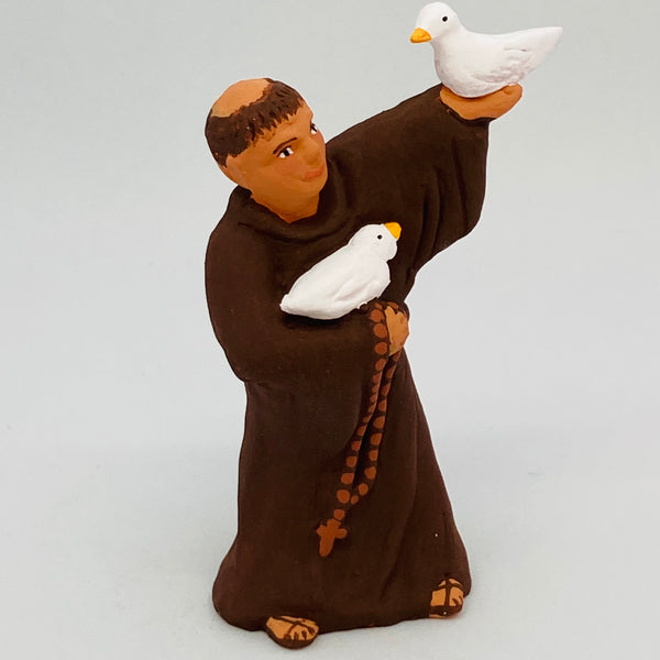 Saint François d'Assises 9 cm – Santons de la Forest